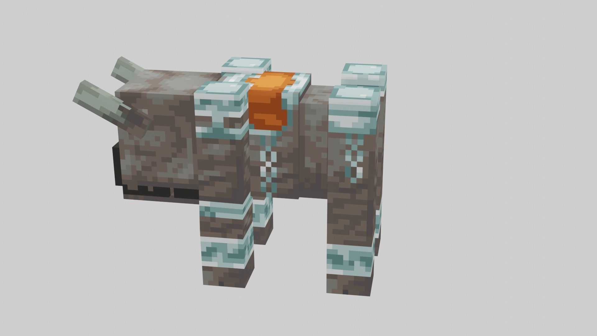3D model Minecraft Ravager VR / AR / low-poly | CGTrader