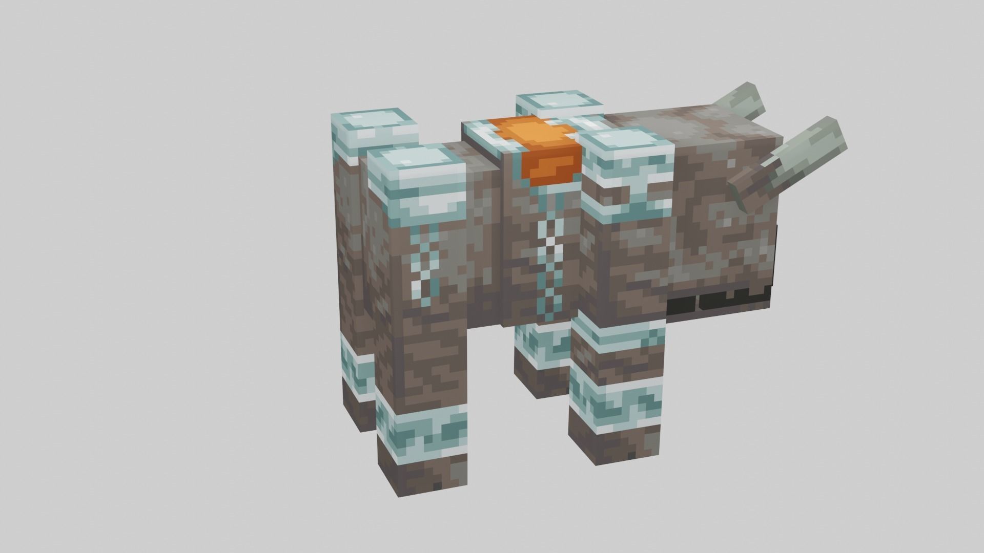 3D model Minecraft Ravager VR / AR / low-poly | CGTrader