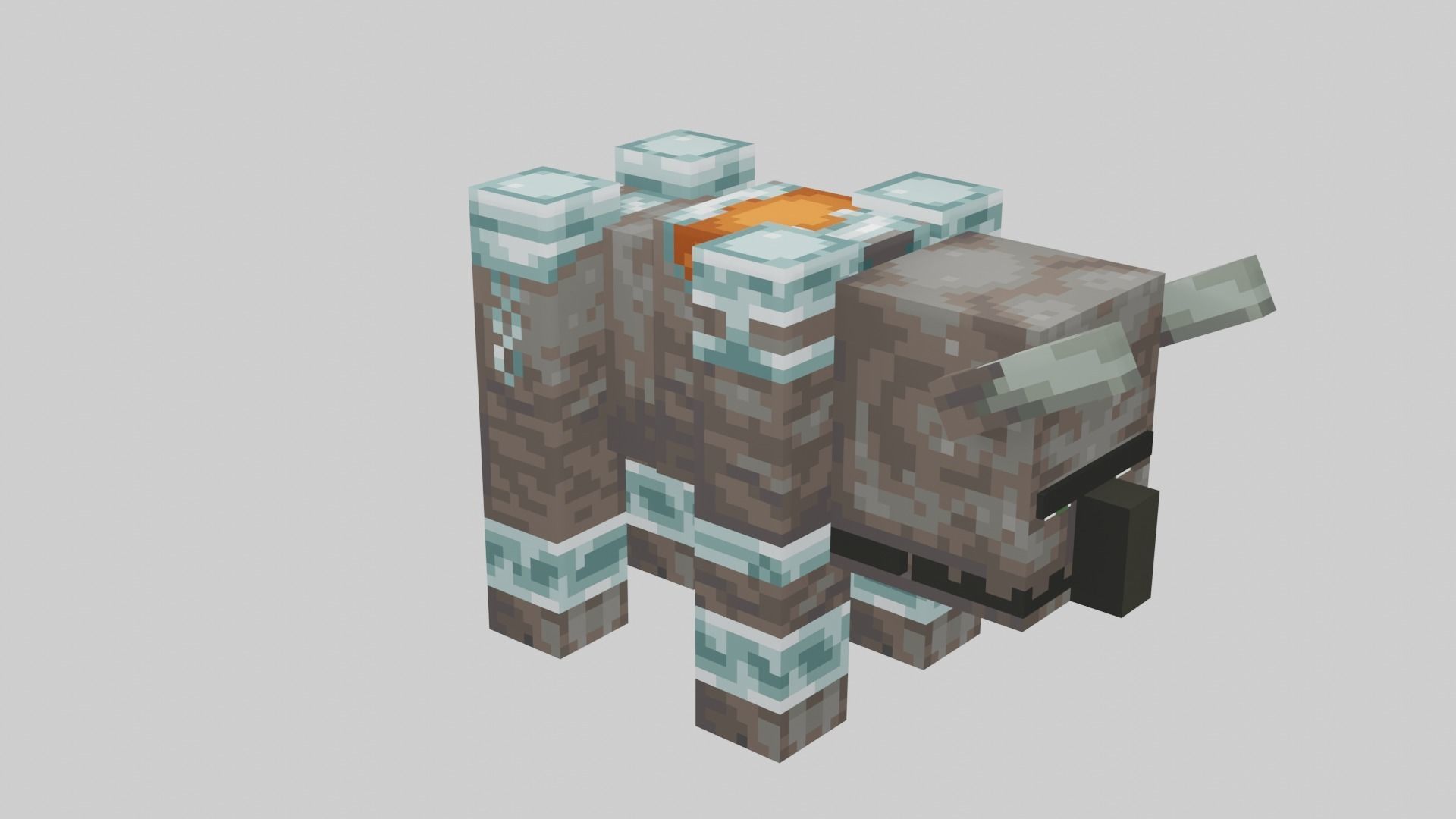 3D model Minecraft Ravager VR / AR / low-poly | CGTrader