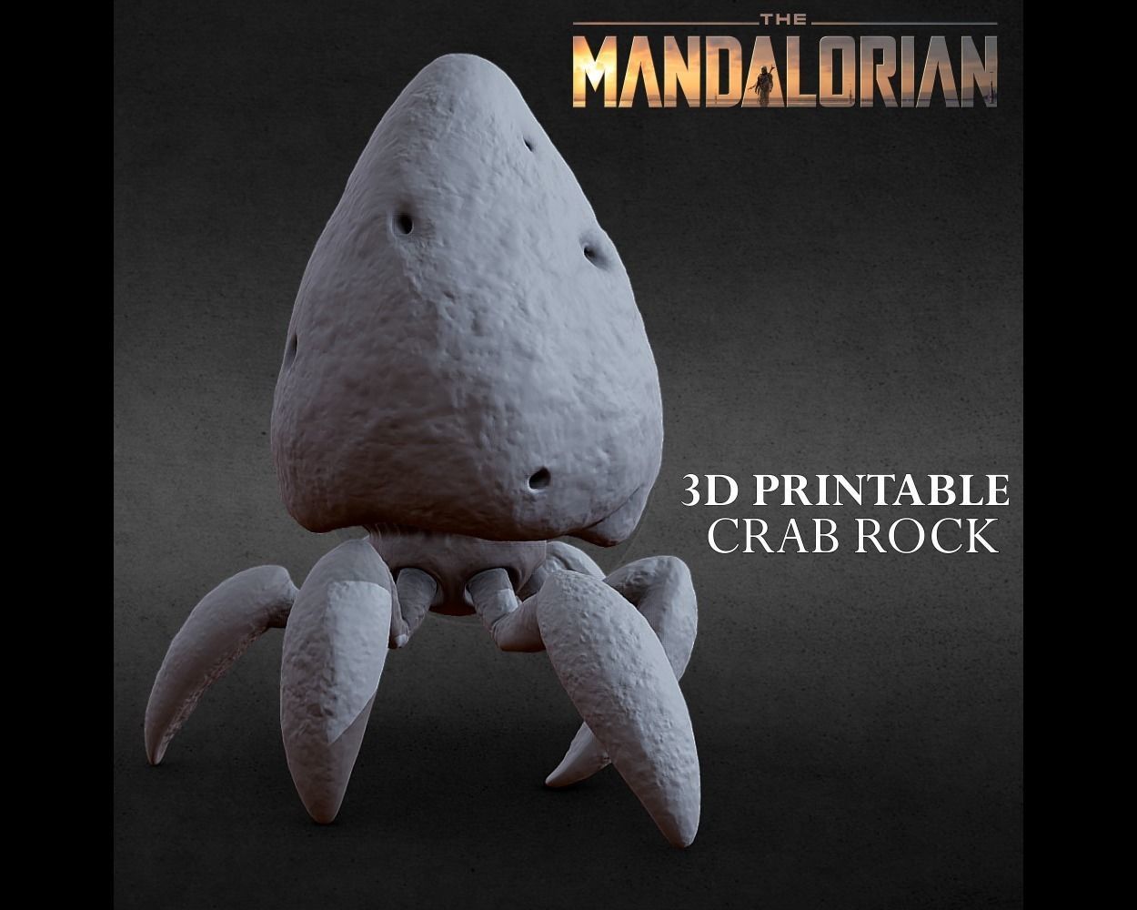 3D PRINTABLE CRAB ROCK CONIC AND SORGAN FROG CROUCH MANDALORIAN 3D ...