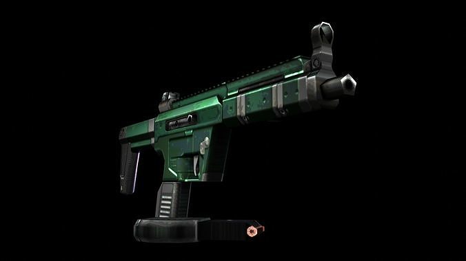 3D model Small 9mm Carbine VR / AR / low-poly | CGTrader