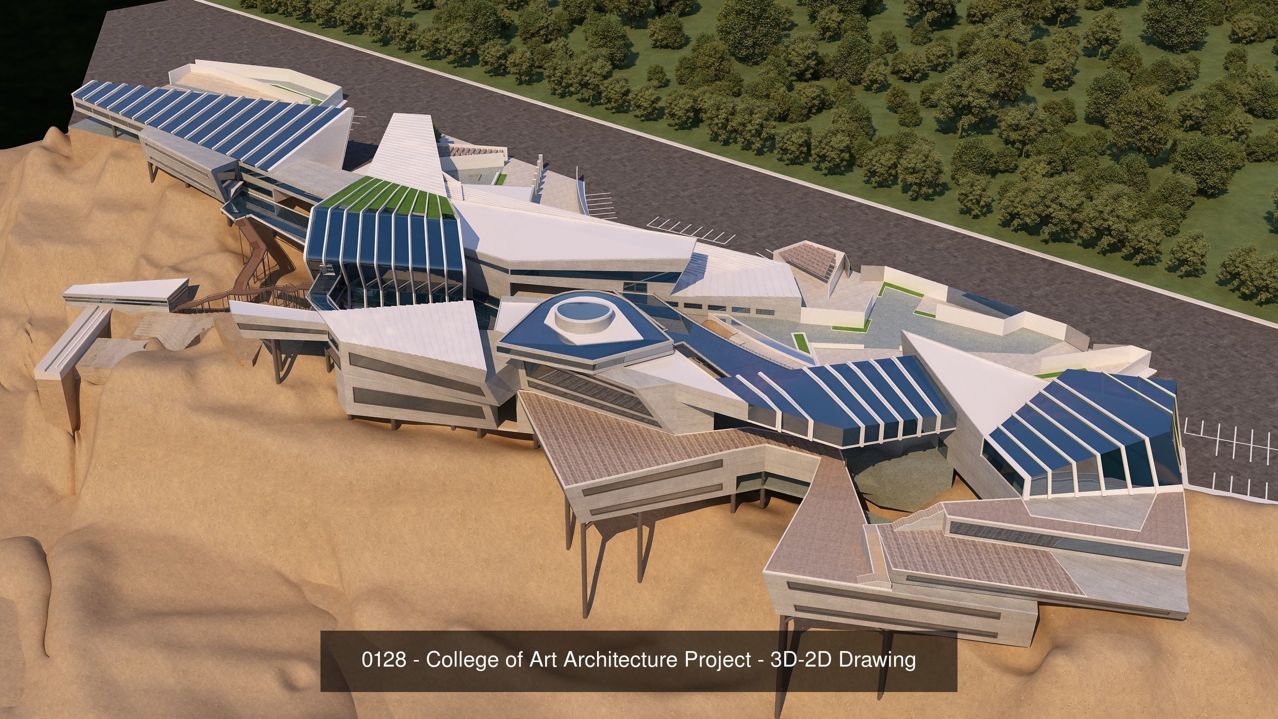 12 Architecture 3D Projects - 2D Drawings - Collection 02 | CGTrader