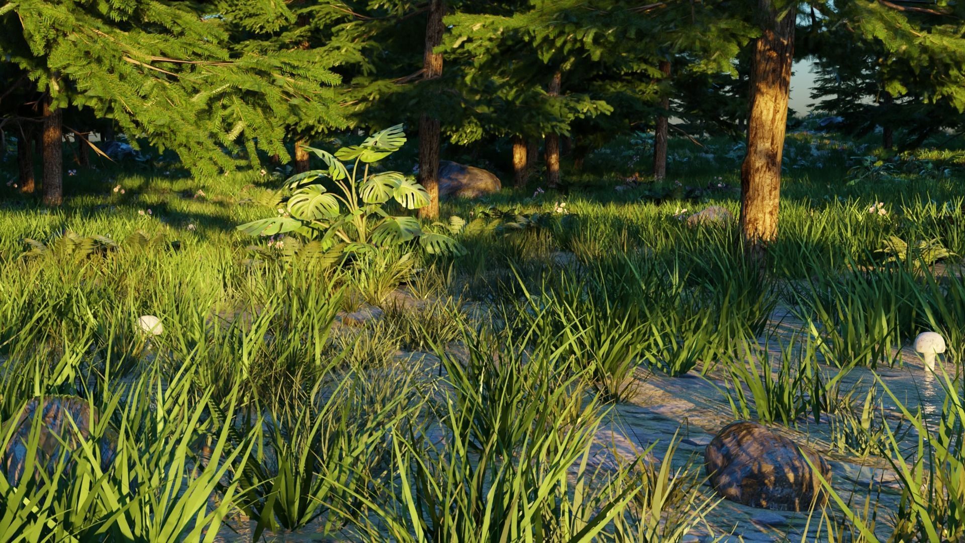 Spring Forest 3D model | CGTrader