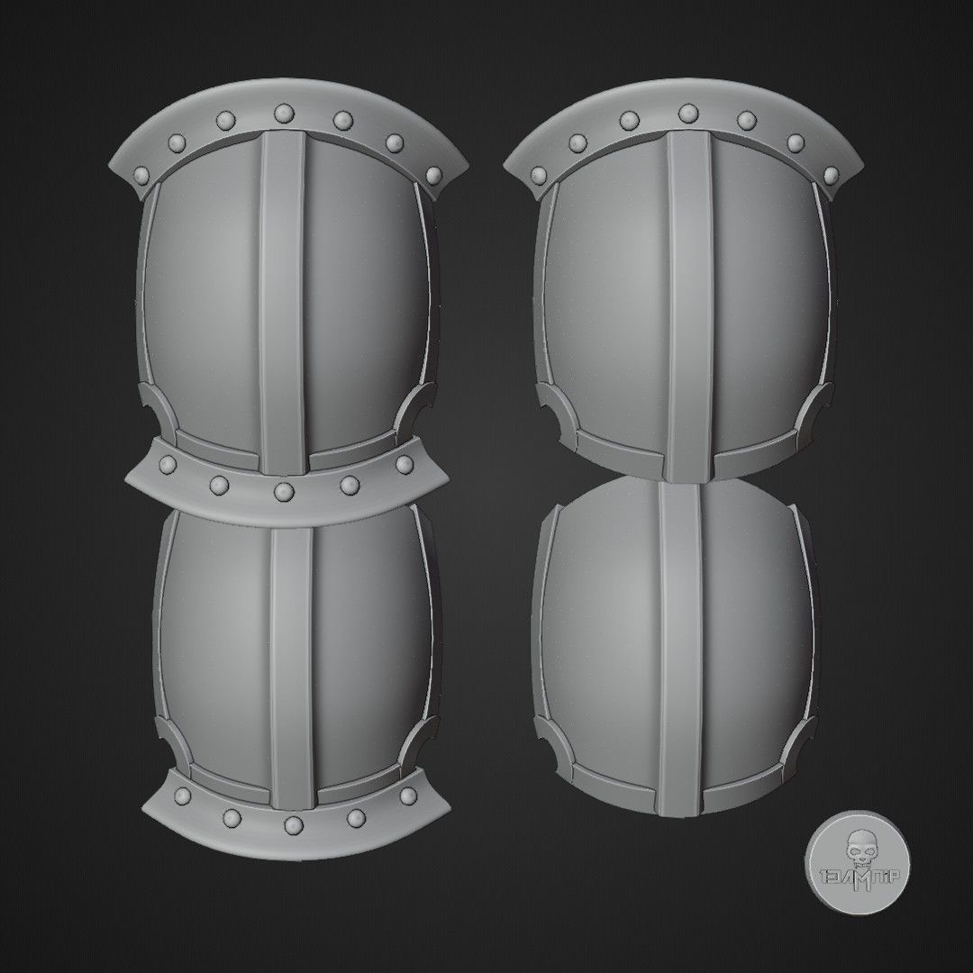 Custom Mandalorian Shoulder armor 3D model 3D printable | CGTrader
