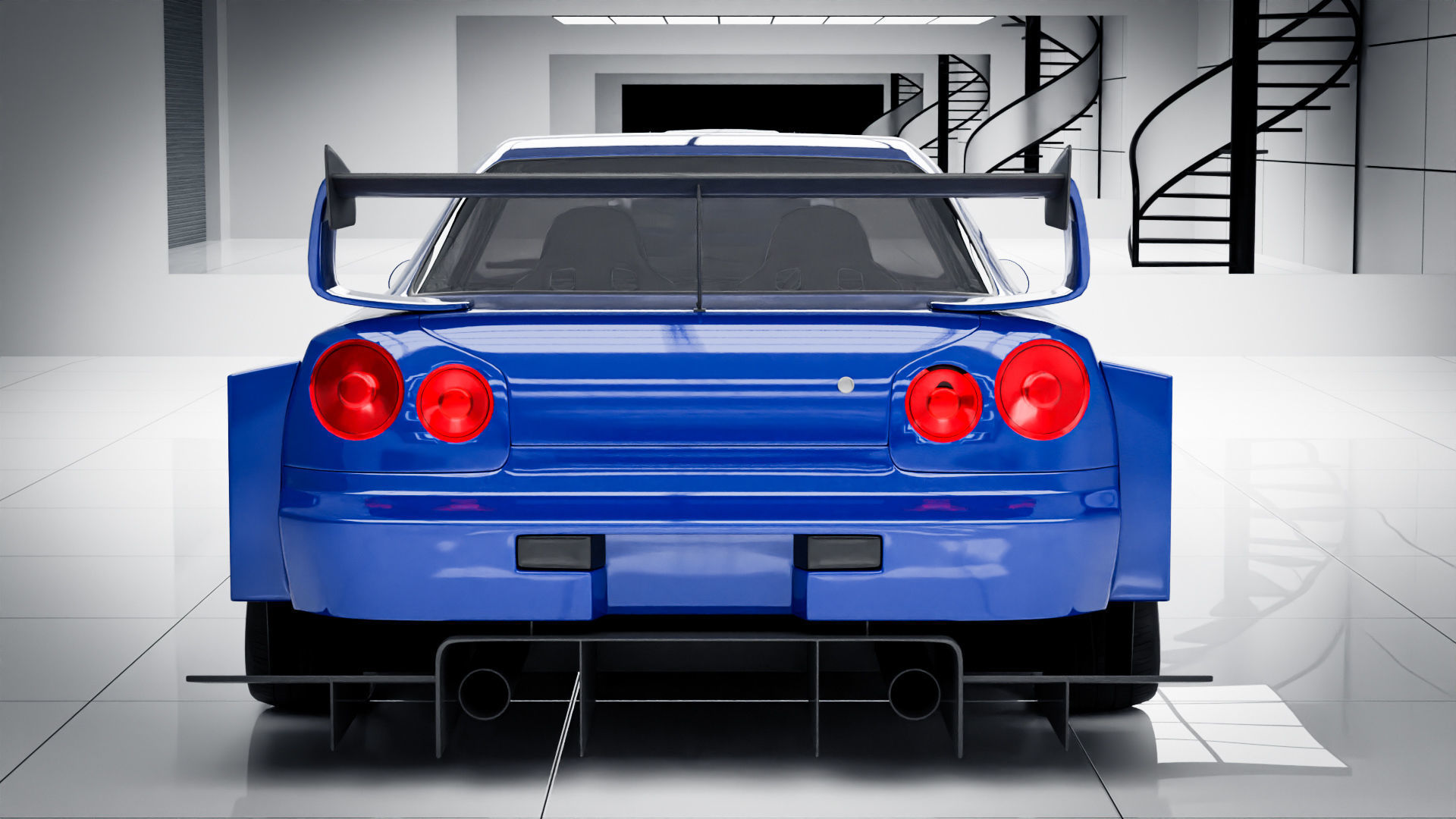 Nissan Skyline GT-R R34 LBWK 3D model | CGTrader