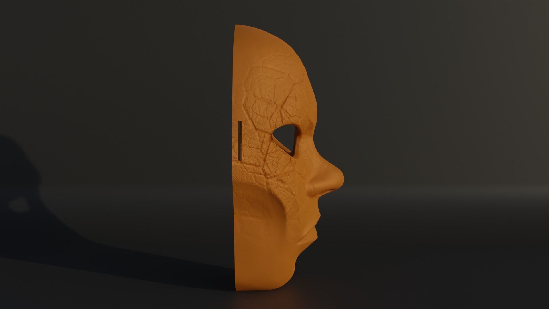 Masquerade Party Face Mask - Human Face Mask 3D model 3D printable ...