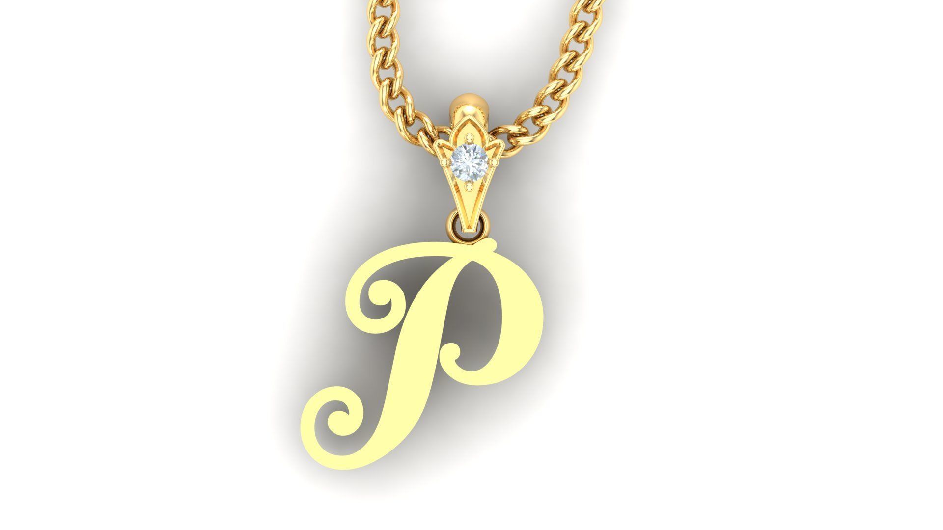 Alphabet Version 3 Letter P 3D model 3D printable | CGTrader