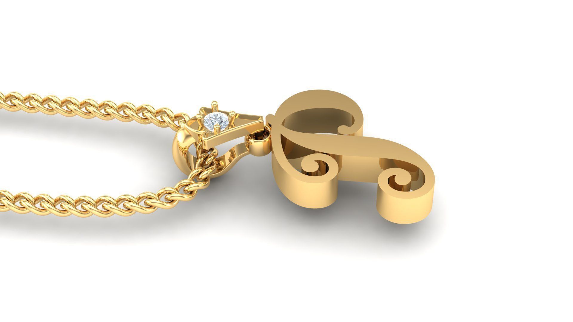 Alphabet Version 3 Letter P 3D model 3D printable | CGTrader