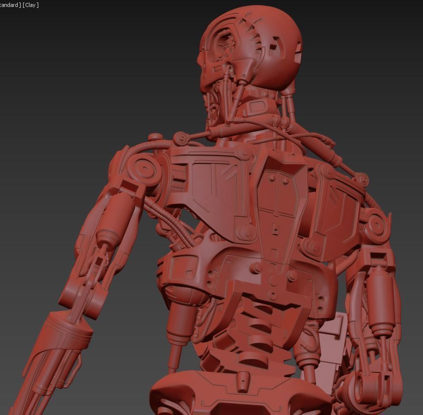 T-800 Terminator 2 Judgment Day High Detal 3D model 3D printable | CGTrader