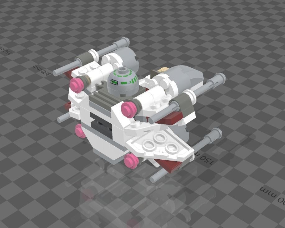 LEGO STAR WARS X-WING FIGHTER MICROFIGHTER 75032 3D model | CGTrader