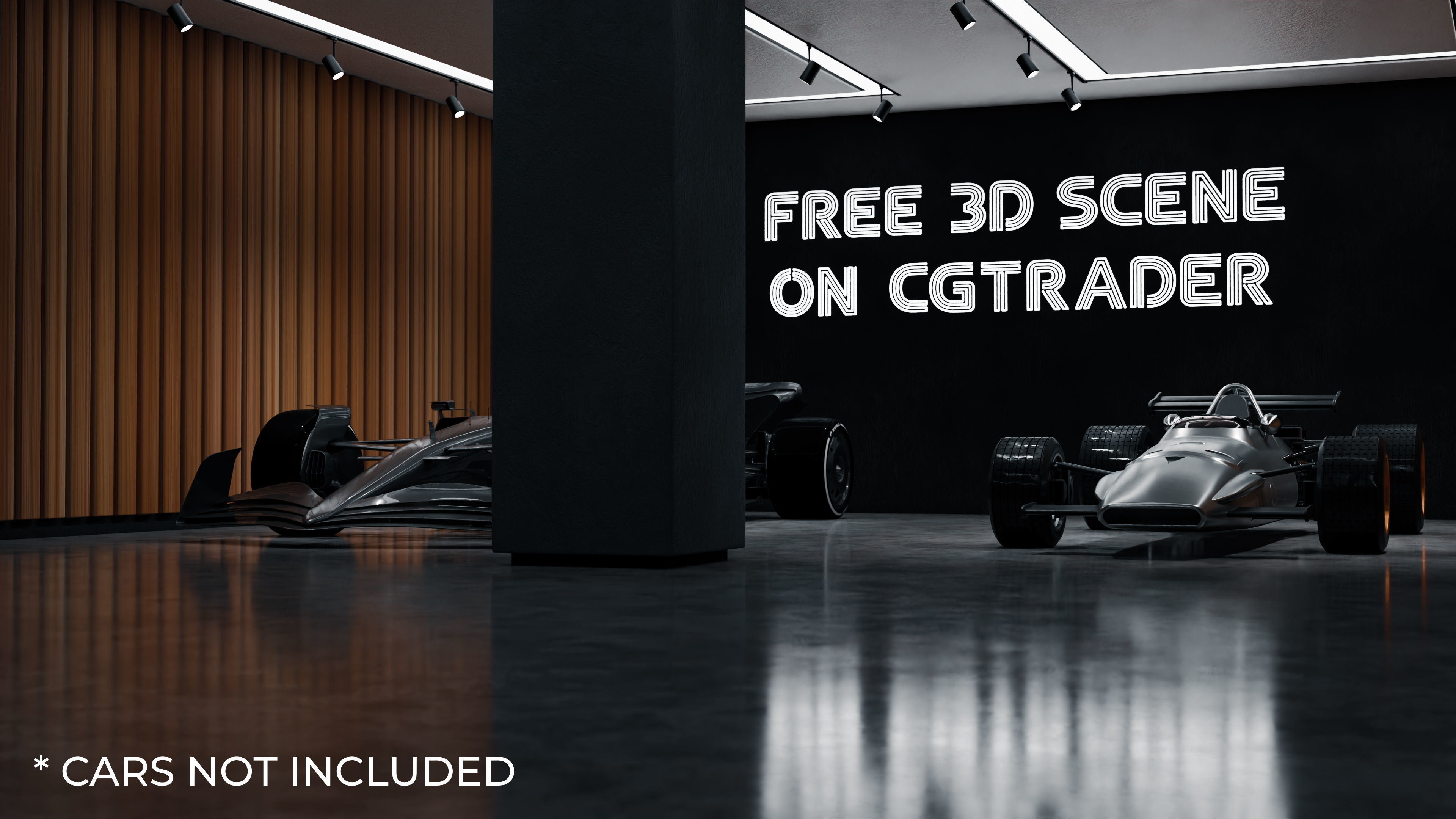 Free Garage Scene free 3D model | CGTrader