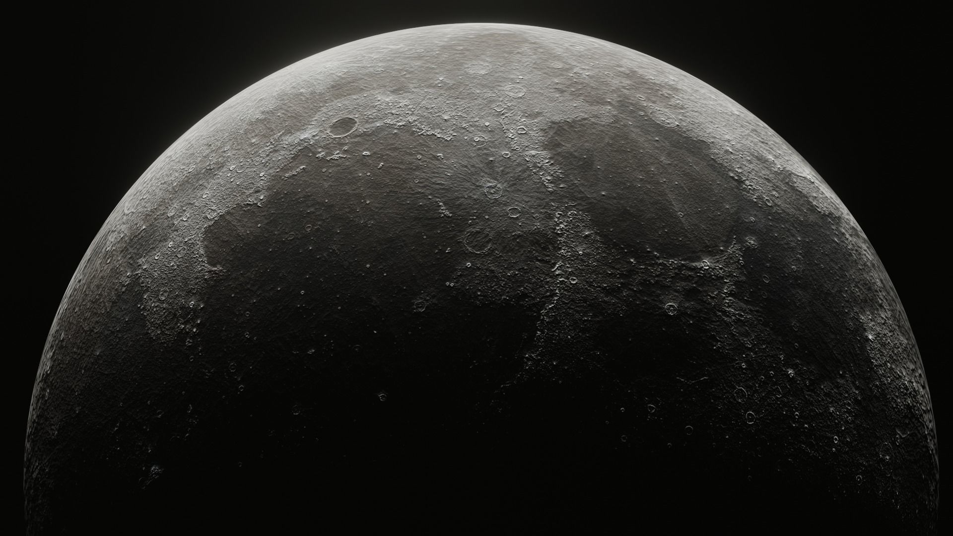 3D model Lunar Sphere A Realistic 3D Model of the Moon VR / AR / low ...