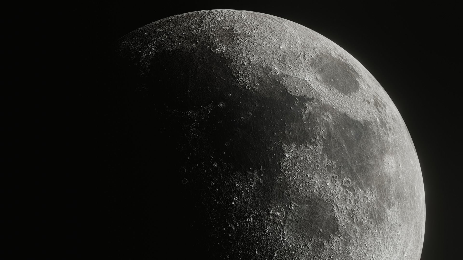 3D model Lunar Sphere A Realistic 3D Model of the Moon VR / AR / low ...