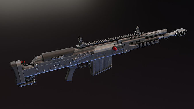 3D model AK-50 anti-materiel rifle VR / AR / low-poly | CGTrader