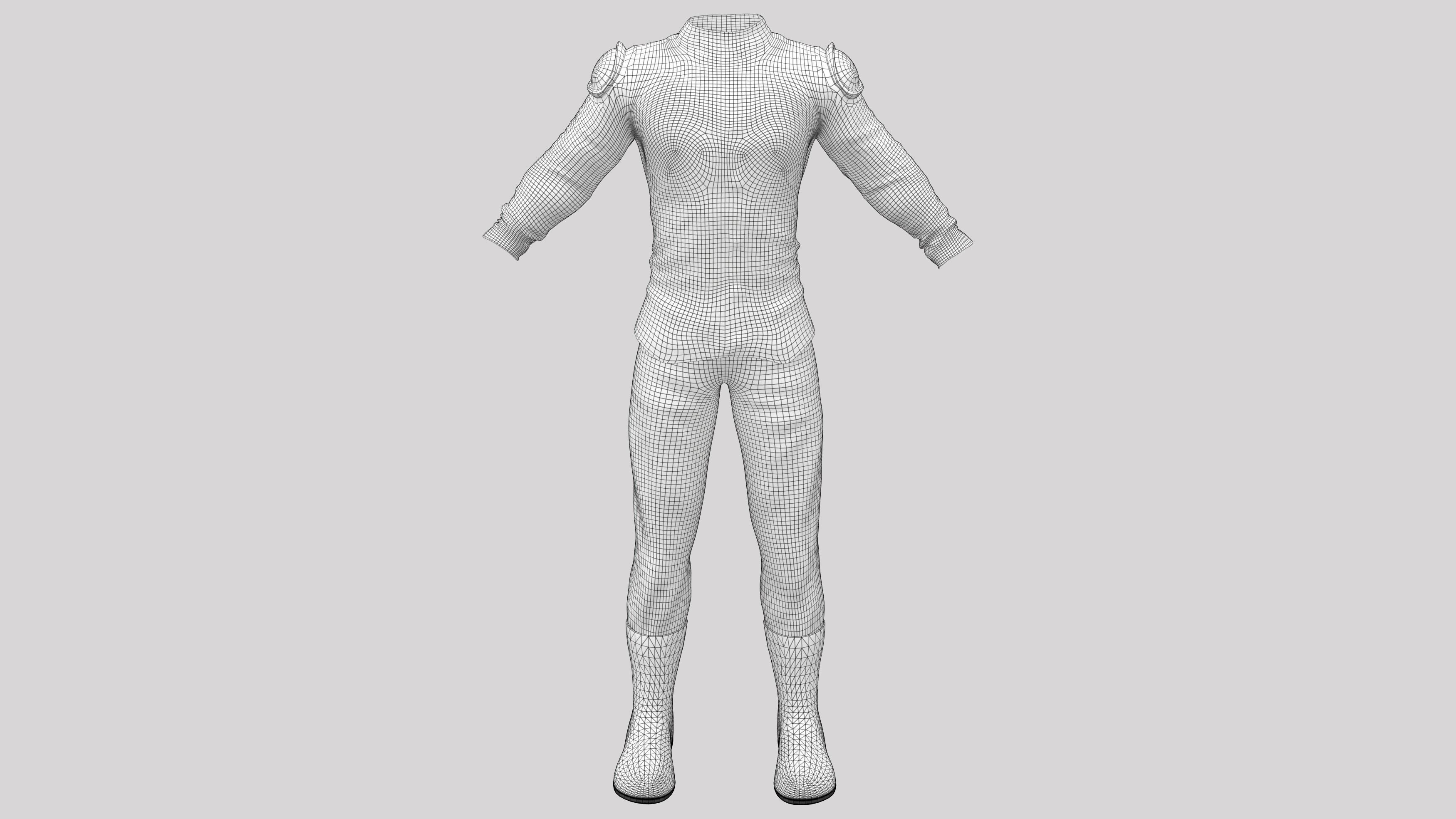 3D model Mens Space Agent Outfit VR / AR / low-poly | CGTrader