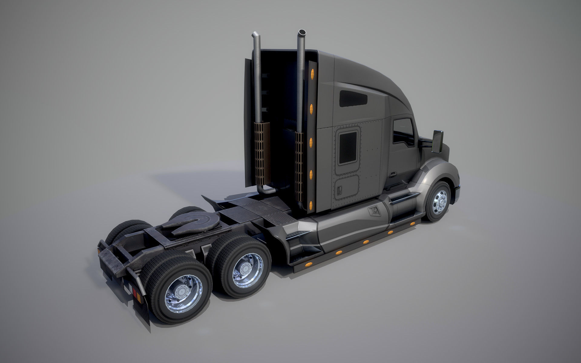 3D model American Truck 8 and upgrades - Mobile Asset Low-poly 3D model ...