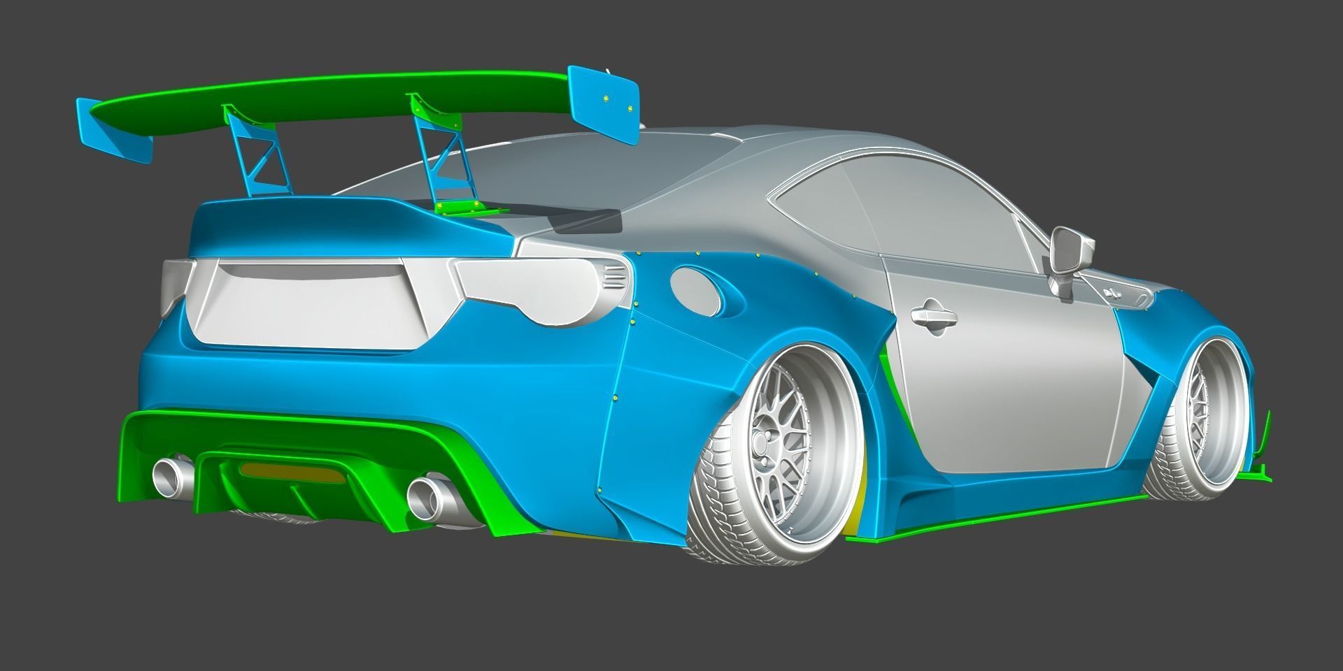 3D model TOYOTA 86 ROBOT FT RALLYBACKER VR / AR / low-poly | CGTrader