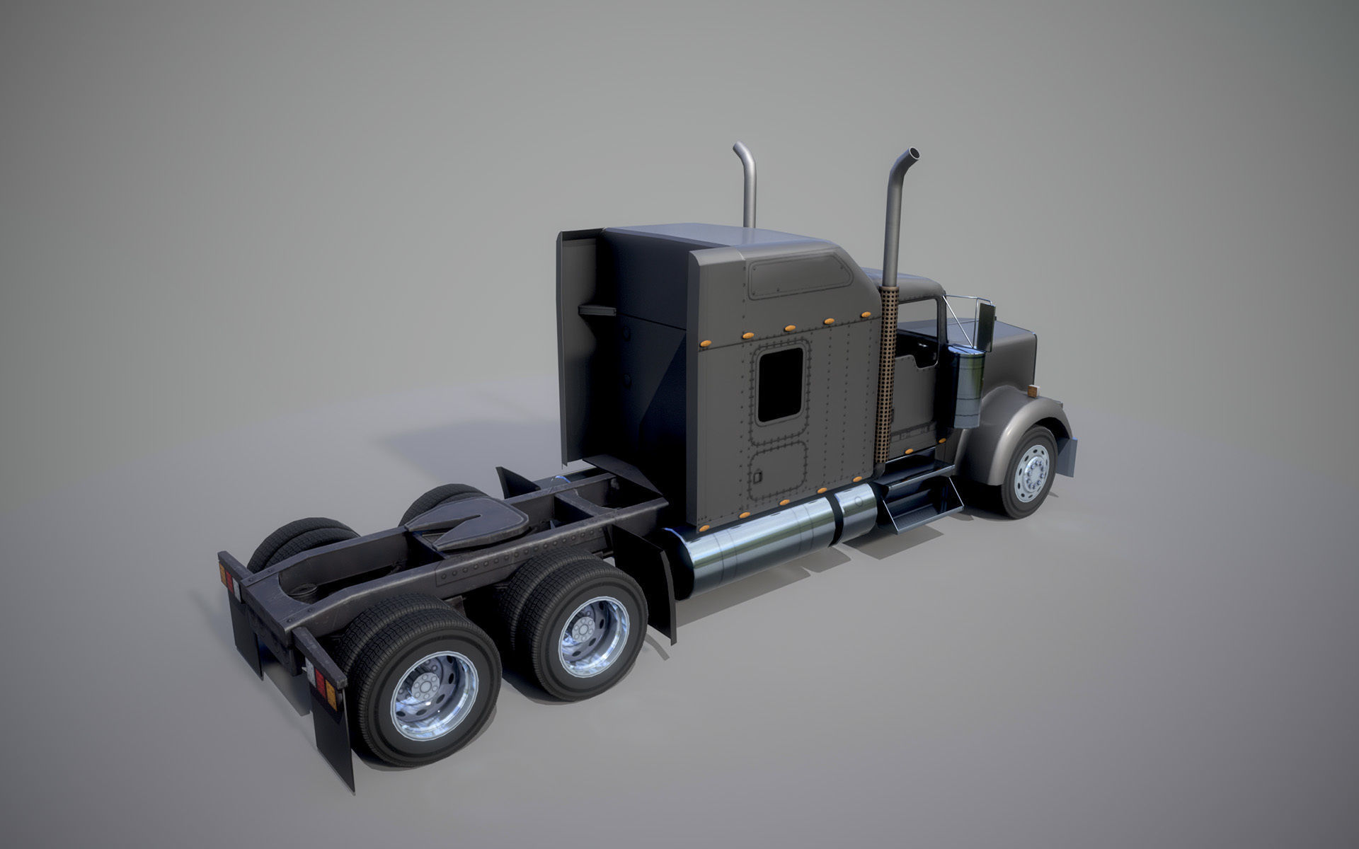 3D model American Truck 9 and upgrades - Mobile Asset Low-poly 3D model ...