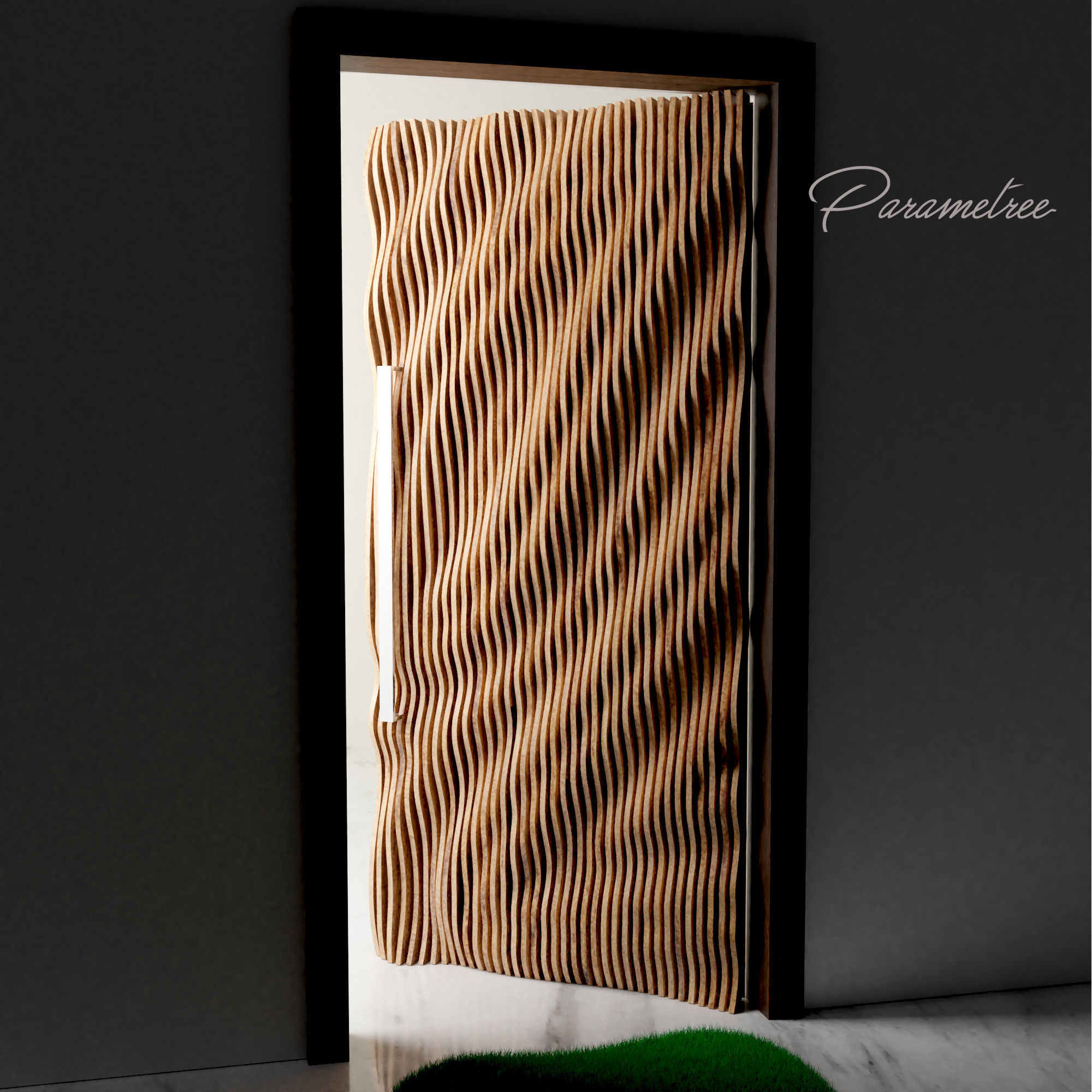 Parametric Door-01 DXF files cnc plans 3D model | CGTrader