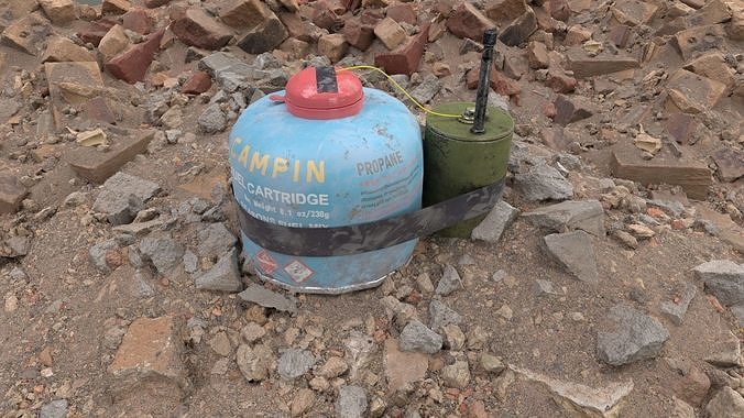 3D model Crafted Gas Bomb VR / AR / low-poly | CGTrader