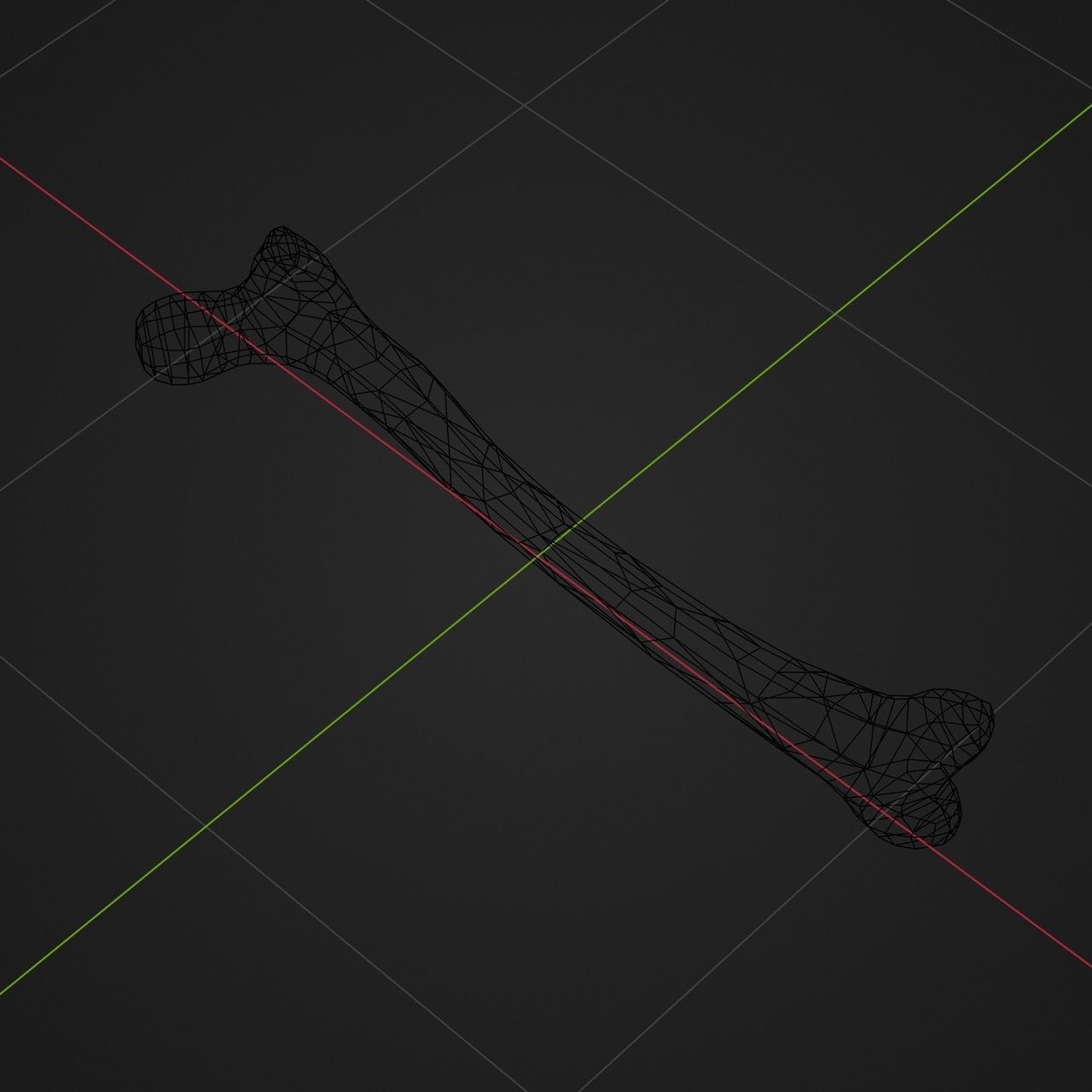 3D model Femur Bone of a human Game Ready and Low Poly VR / AR / low ...