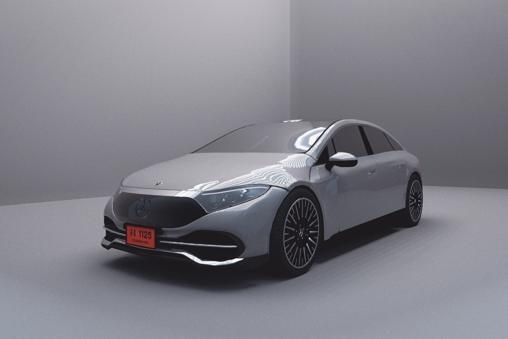 Mercedes Benz EQS 2021 Exterior modeling free 3D model | CGTrader