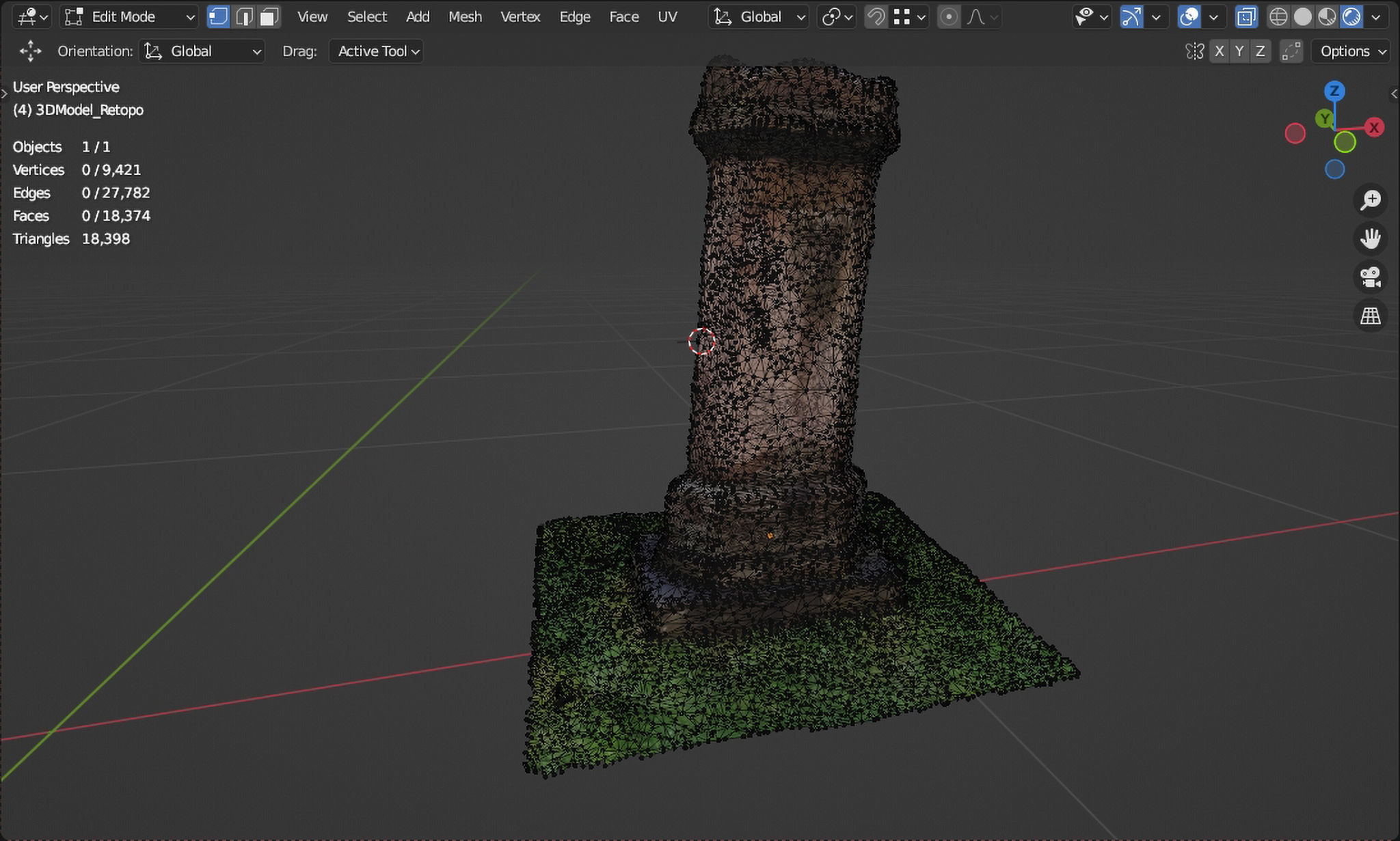 Scanned old grave model 3D model | CGTrader