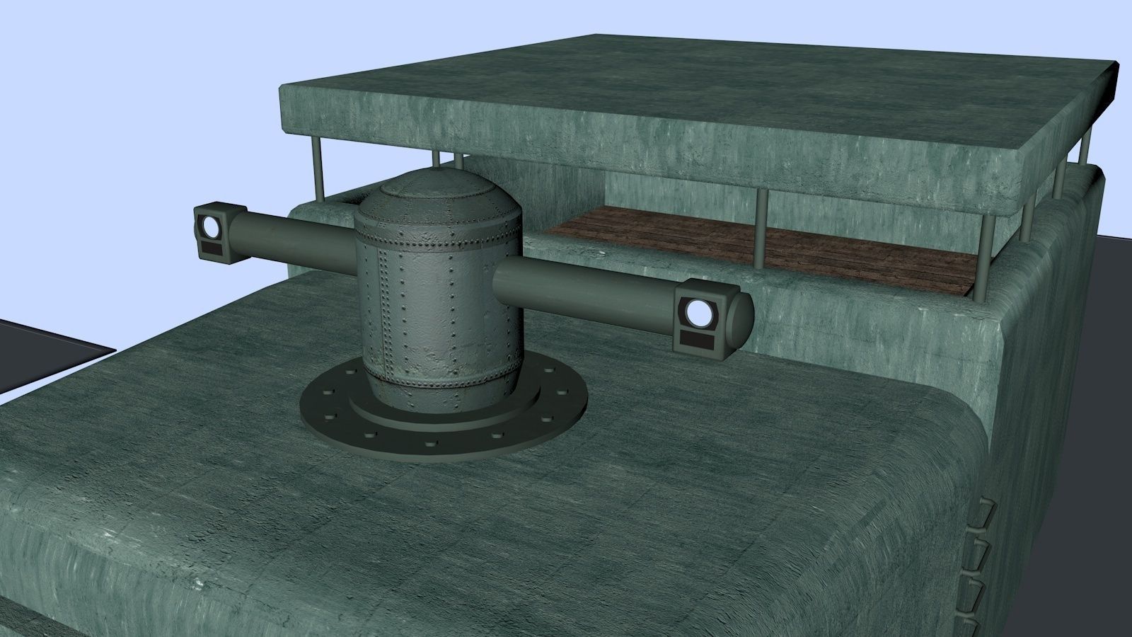 Gun emplacement 3D model | CGTrader