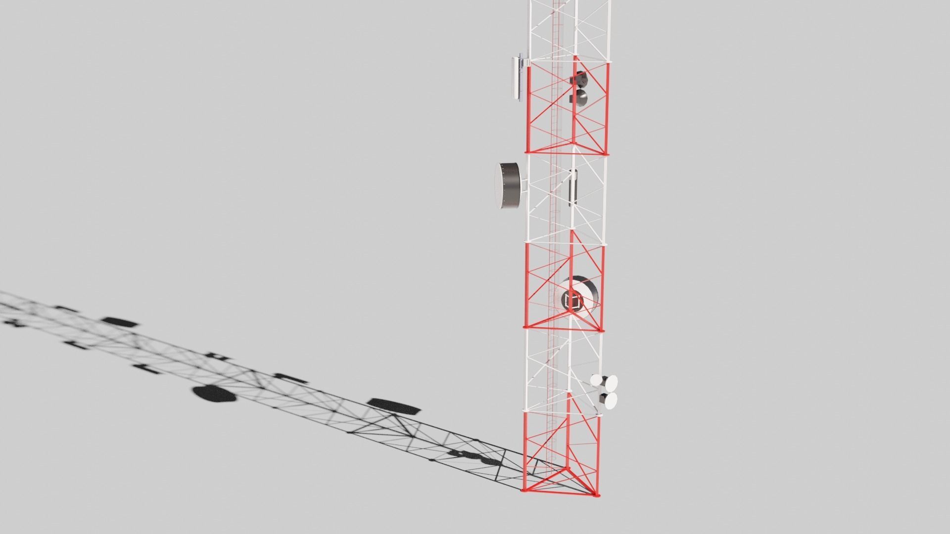 Radio Tower Antenna 02 free VR / AR / low-poly 3D model | CGTrader