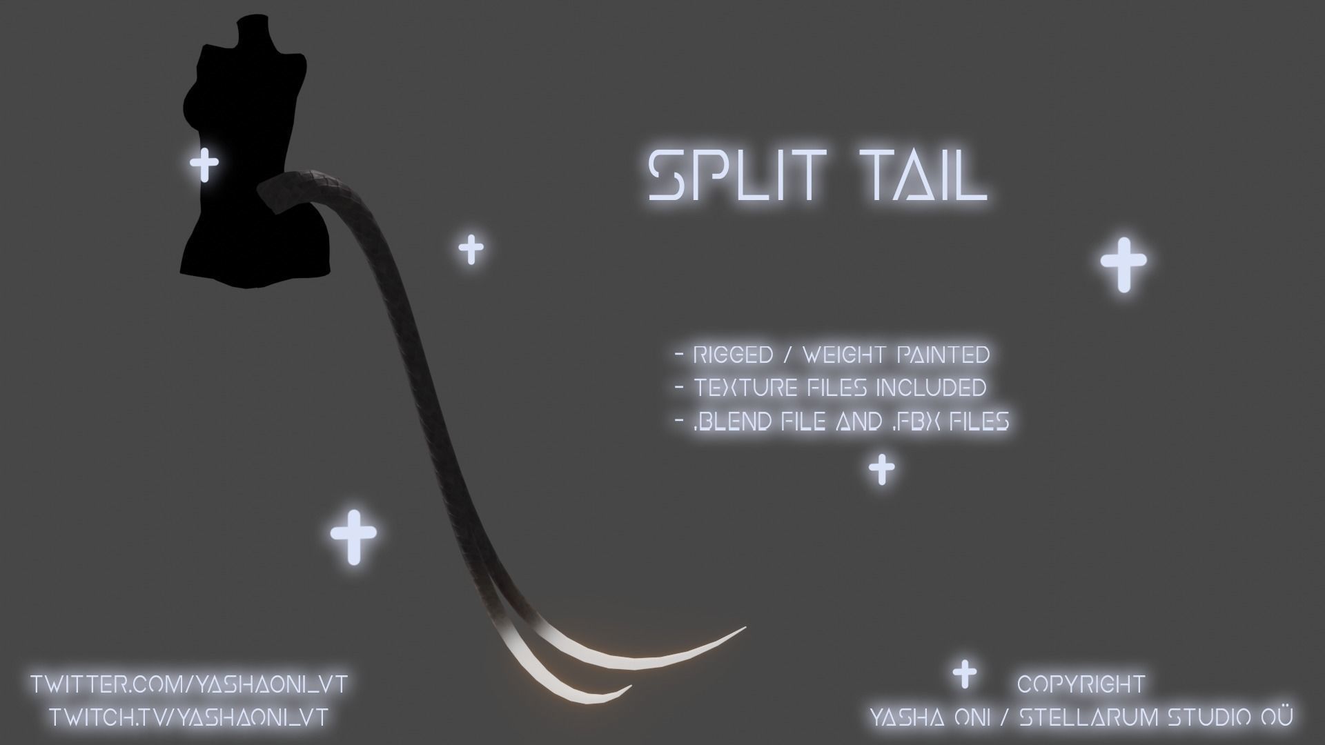 3D model Variety tails pack VR / AR / low-poly | CGTrader