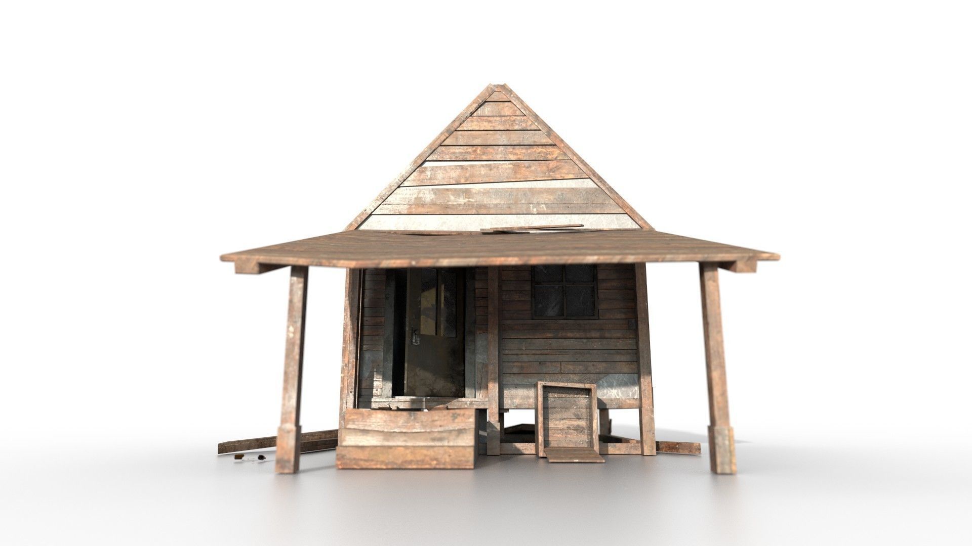 3D model Olden House VR / AR / low-poly | CGTrader