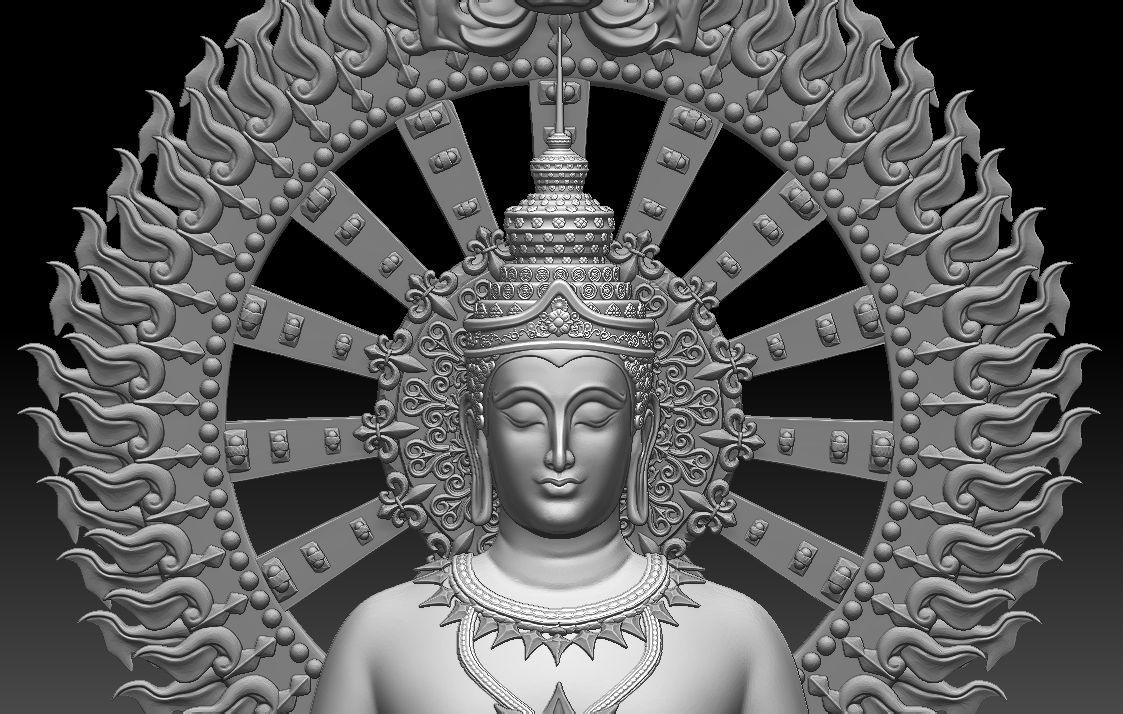 Buddha 3D model 3D printable | CGTrader