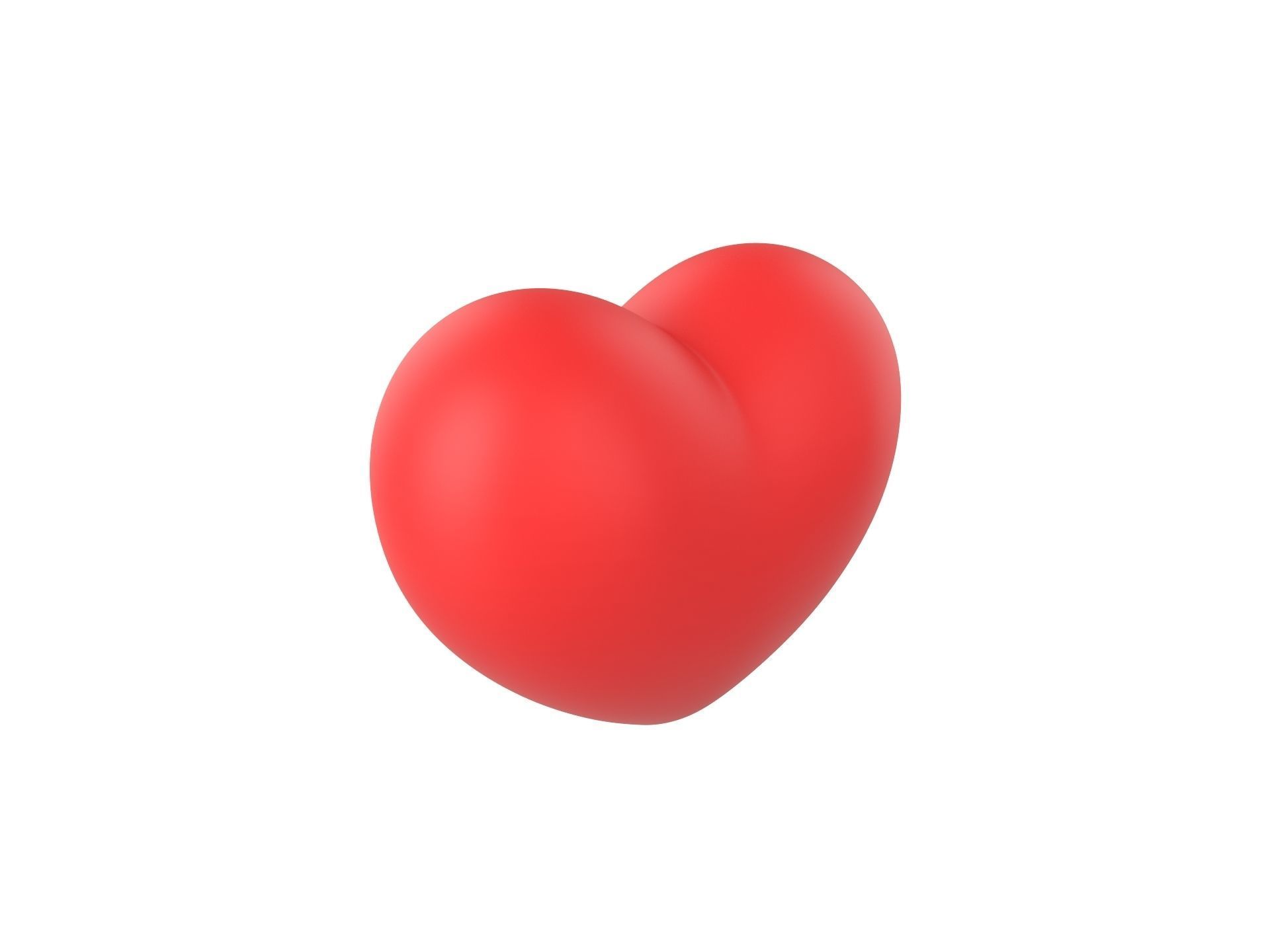 Symbol019 Smile Face Heart 3D model | CGTrader