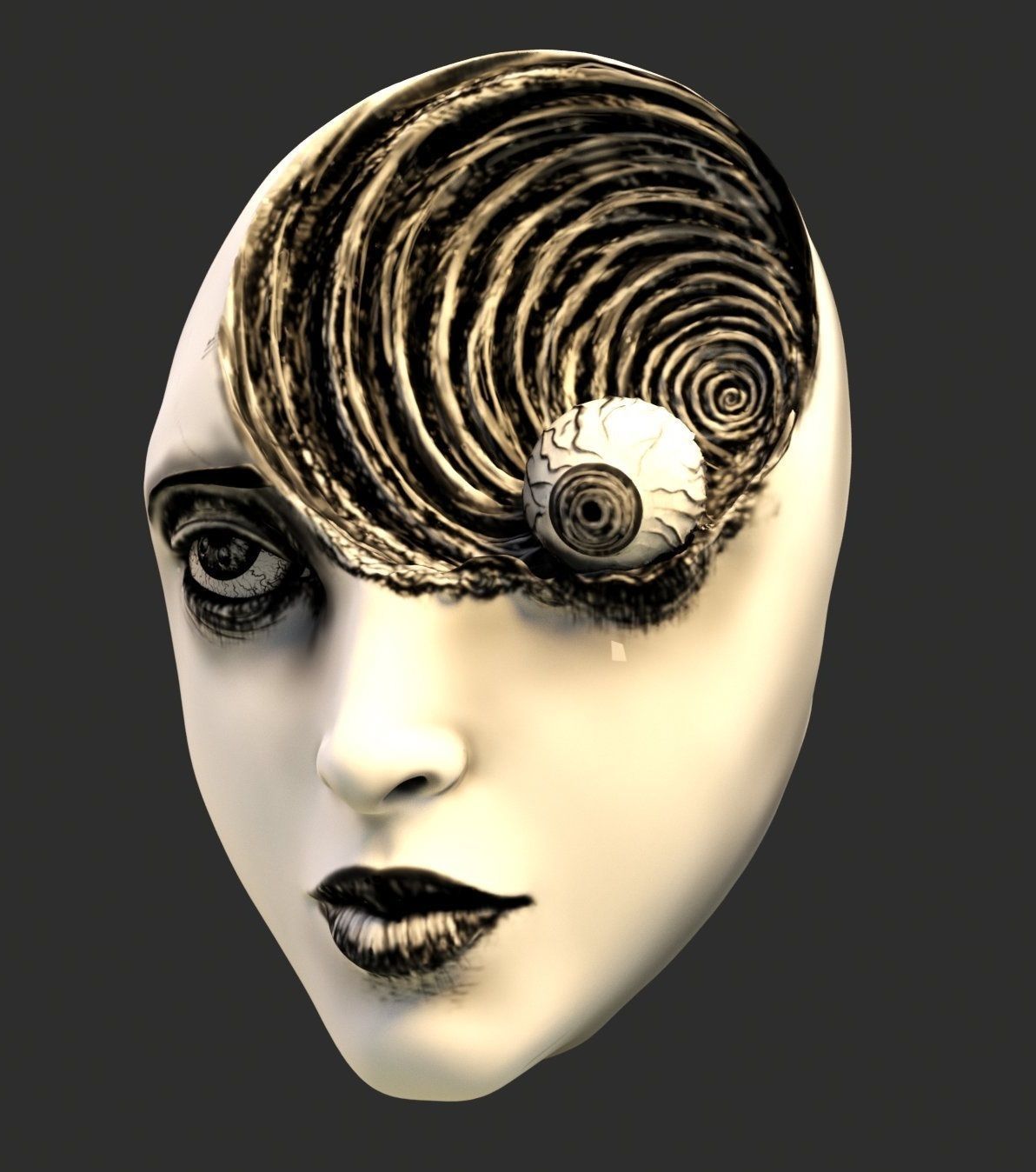 UZUMAKI JUNJI ITO mask 3D model 3D printable | CGTrader