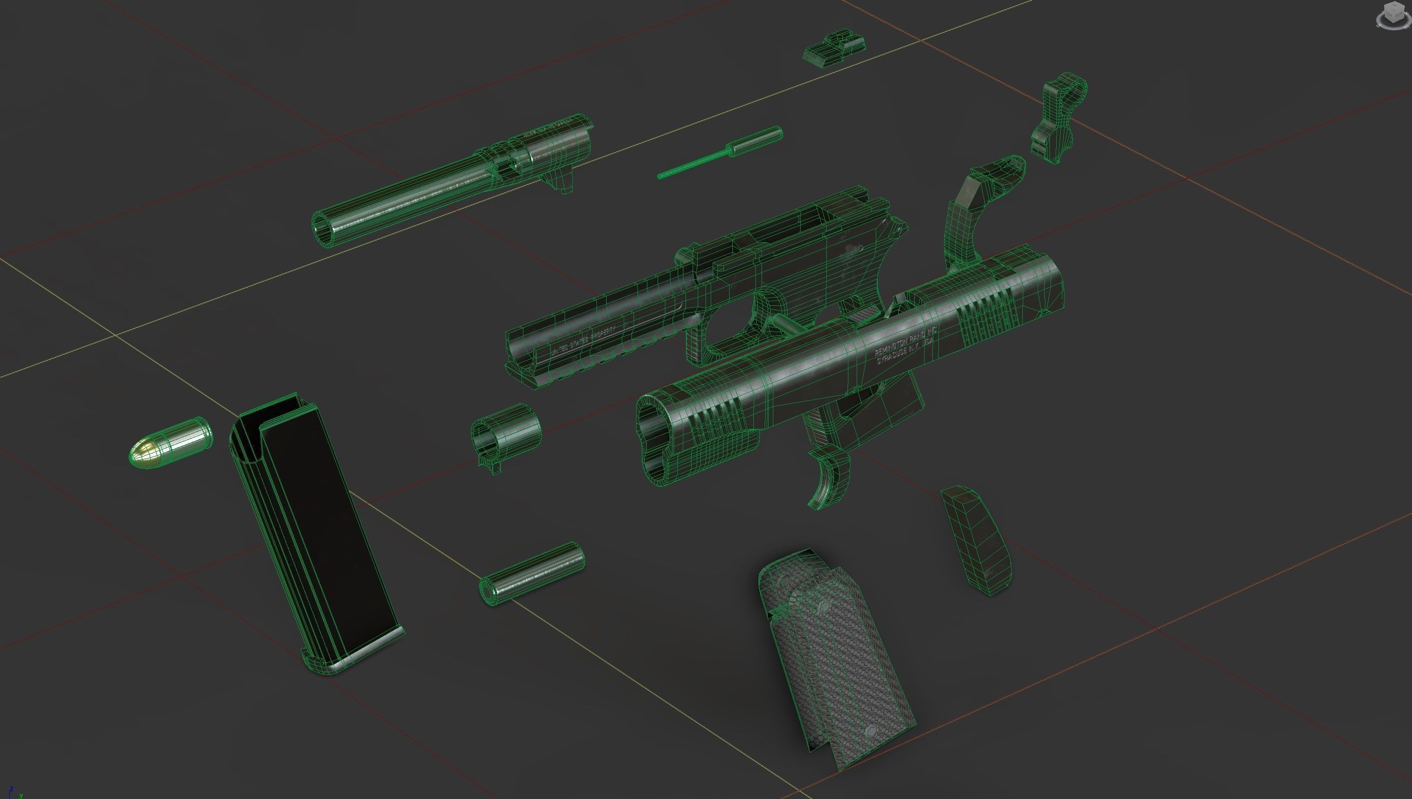 3D model Colt 1911 45 ACP with RMR VR / AR / low-poly | CGTrader