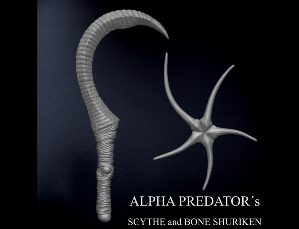 3D PRINTABLE PREDATOR ARCHAIC ACCESSORY PACK WEAPONS 3D model 3D ...