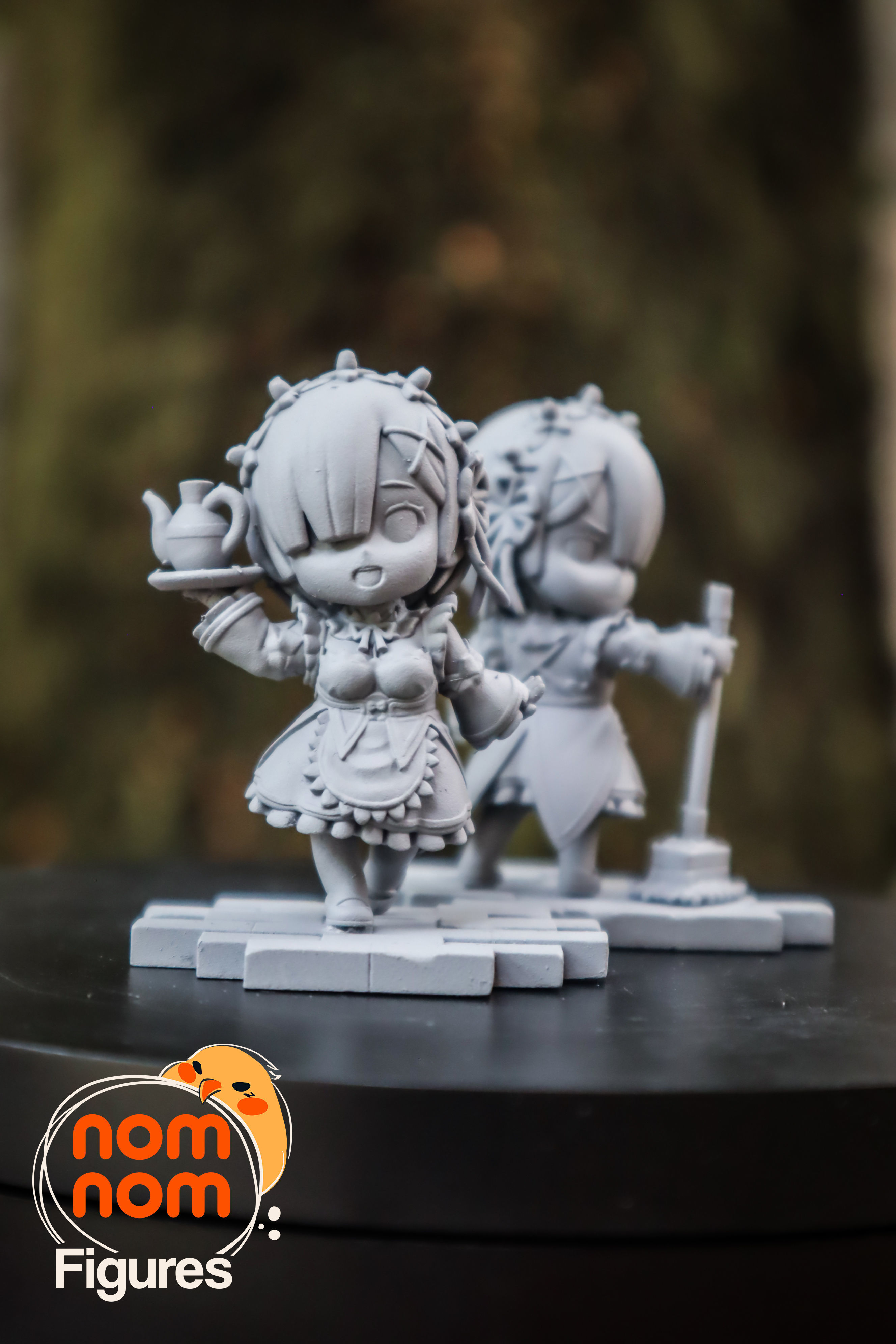 Chibi Rem and Ram - ReZero 3D model 3D printable | CGTrader