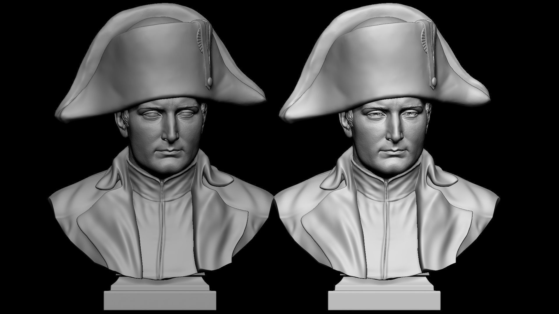 Napoleon Buonaparte v2 With hat 3D model 3D printable | CGTrader