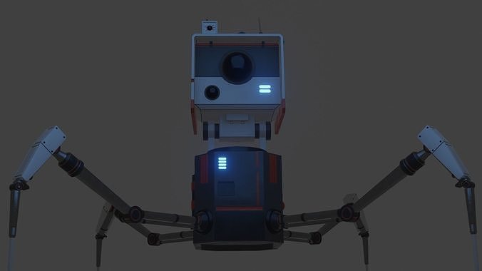 Sci fi Mech Companion Robot 3D model animated rigged | CGTrader