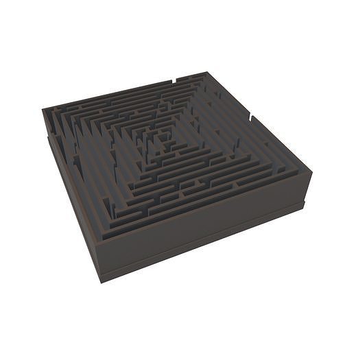 3D model Square Labyrinth v1 002 VR / AR / low-poly | CGTrader