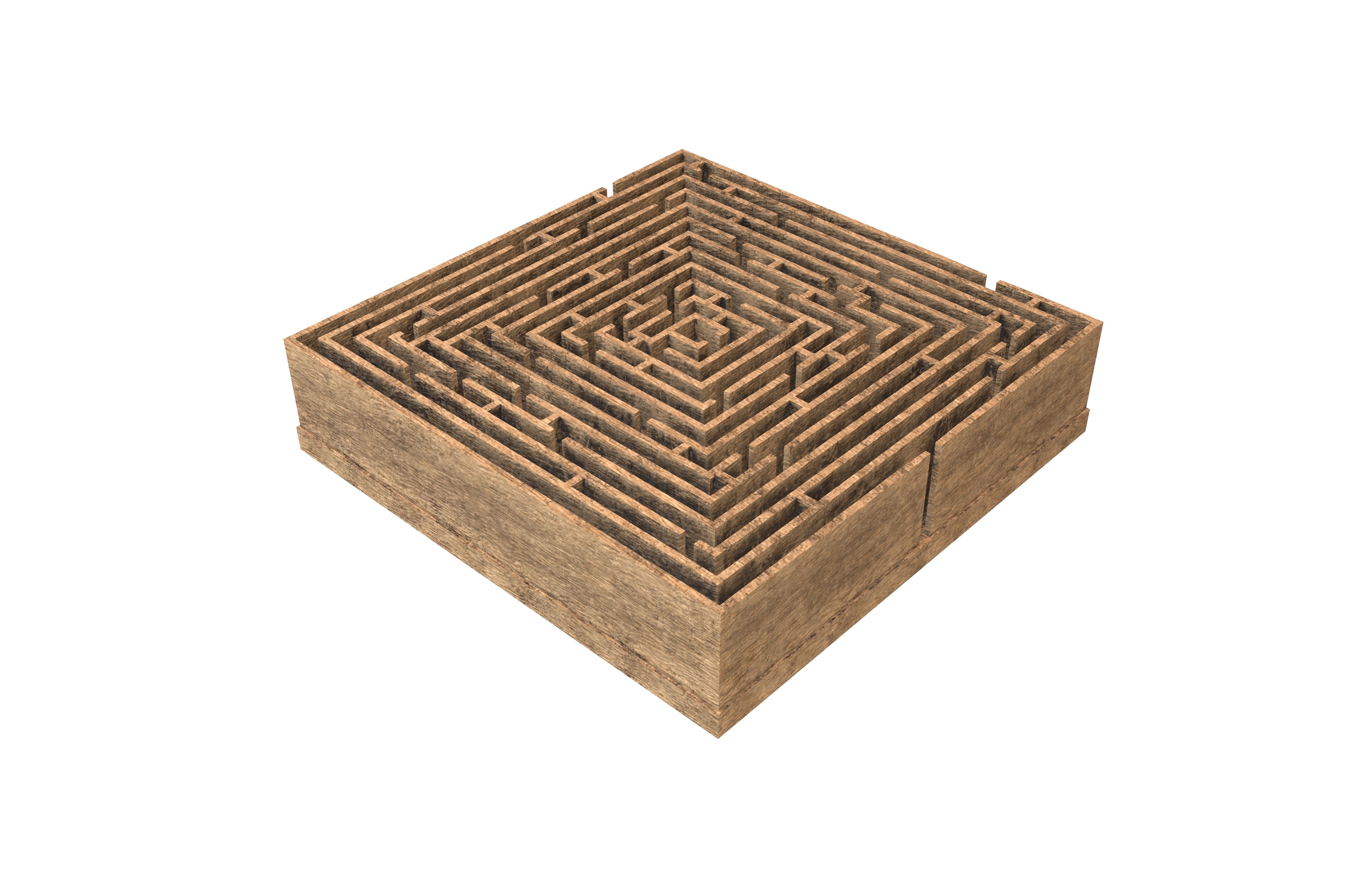3D model Square Labyrinth v1 003 VR / AR / low-poly | CGTrader