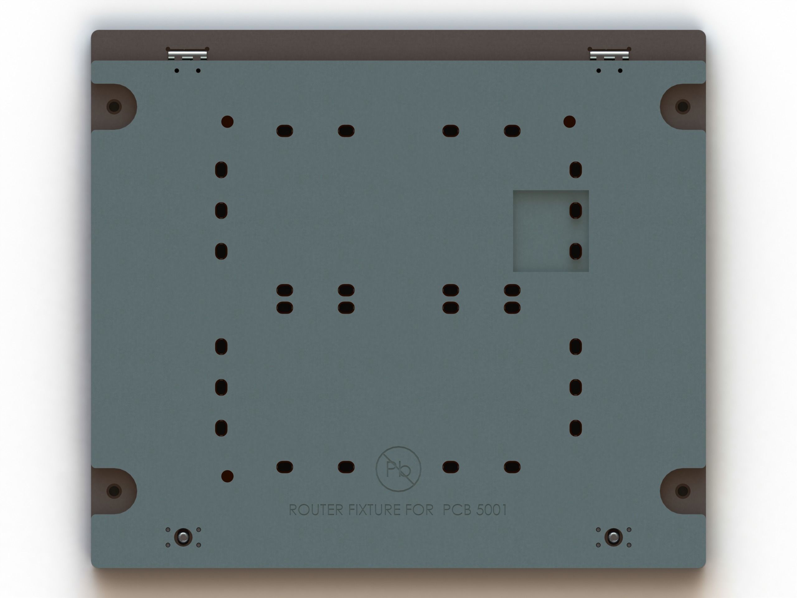 Standard Aluminium PCB Router Fixture 3D model rigged | CGTrader