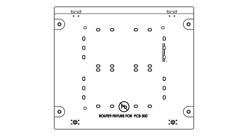 Standard Aluminium PCB Router Fixture 3D model rigged | CGTrader