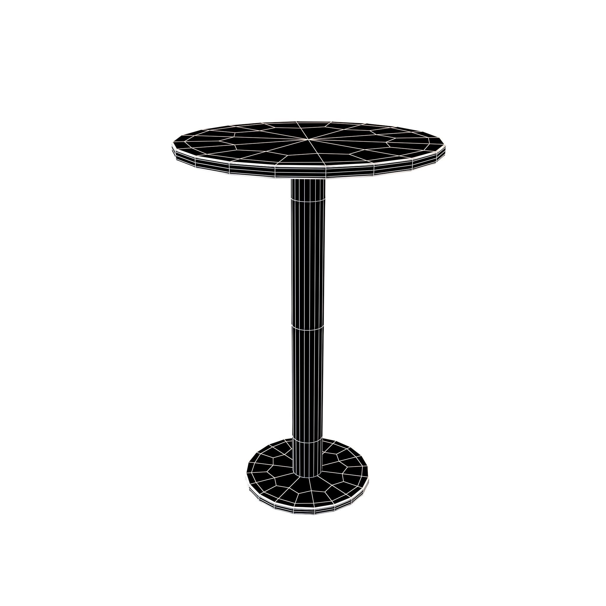 3D model Round Standing Tables v1 001 VR / AR / low-poly | CGTrader