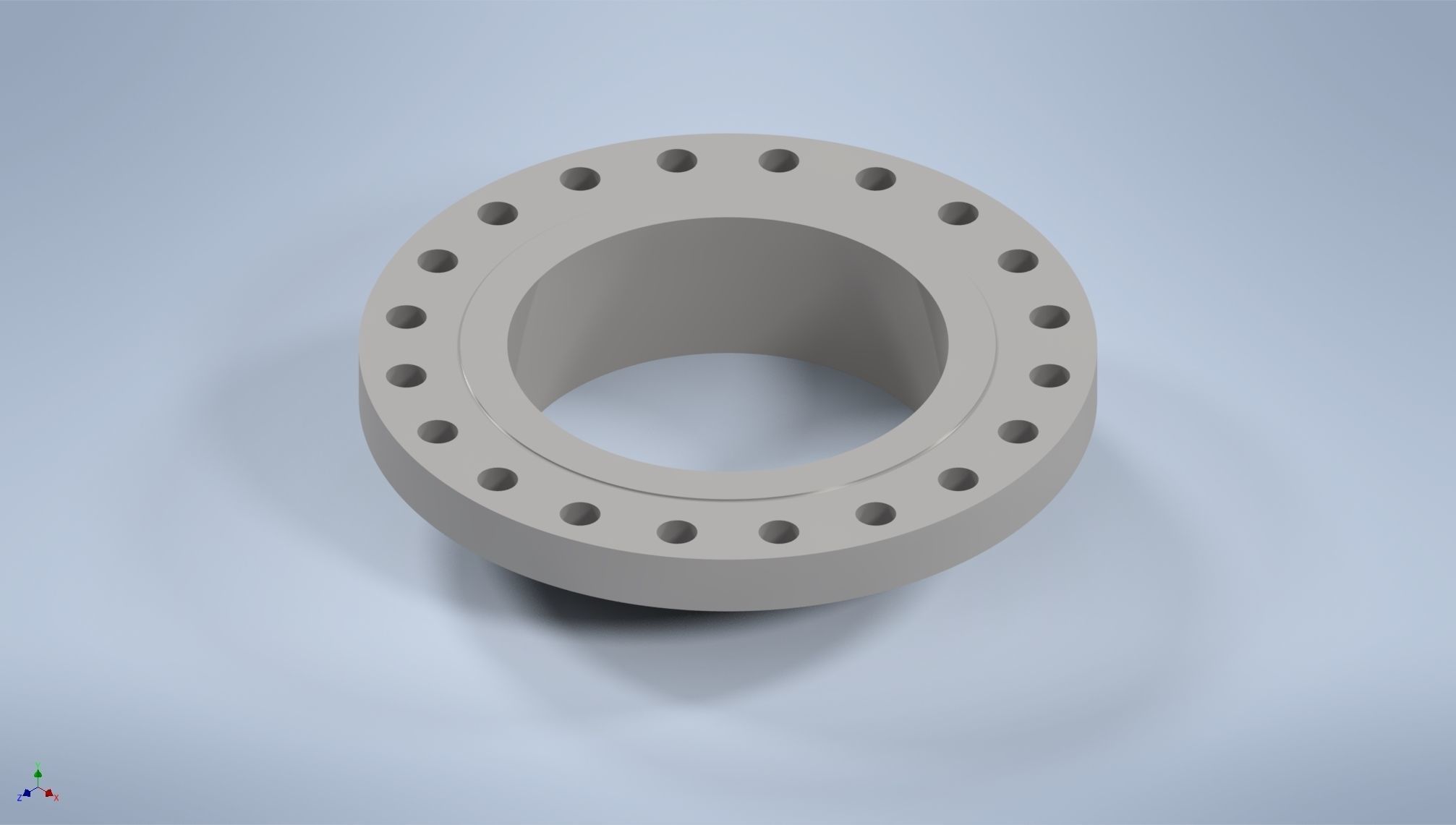 Weld-neck flanges 16 inches ASME-ANSI 3D model 3D printable | CGTrader
