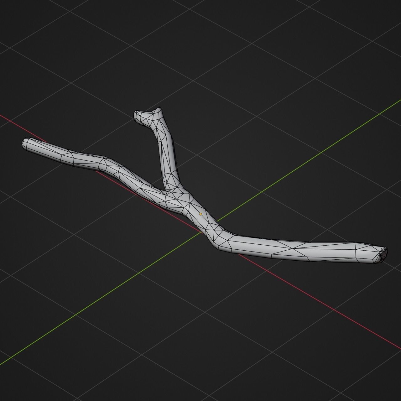 3D model Wooden Stick - Single 3d Dry Low Poly and Game Ready VR / AR ...