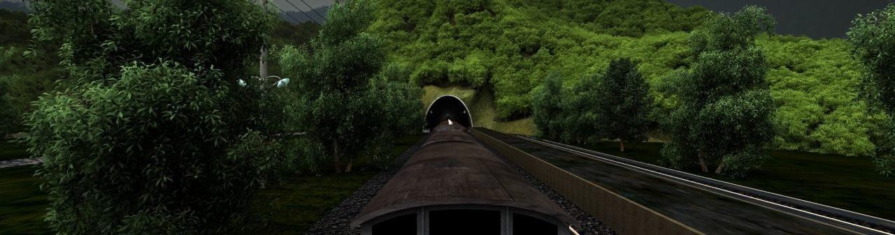 train running on rails 3D model | CGTrader