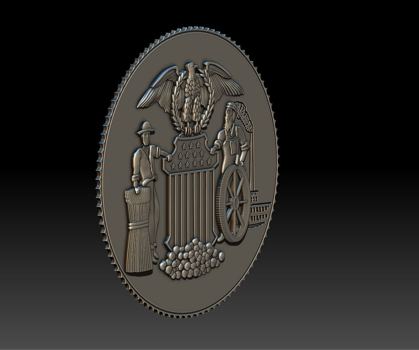 Cortland Seal 3D model 3D printable | CGTrader