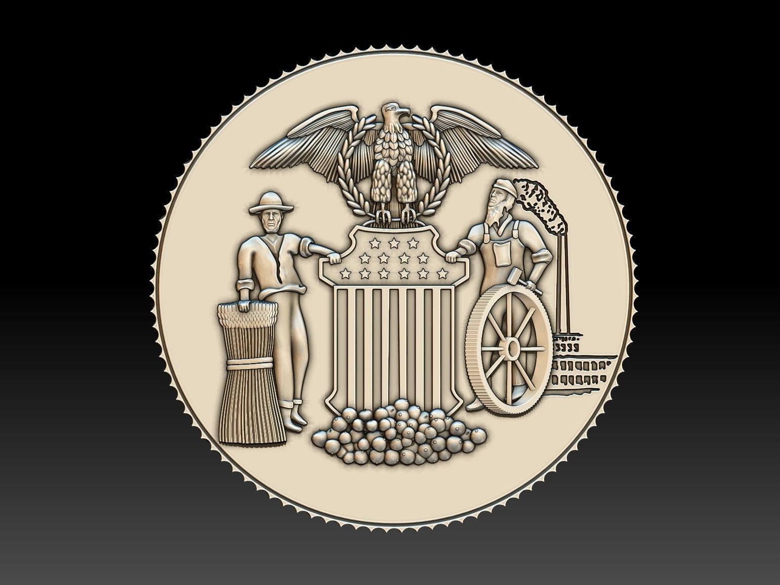 Cortland Seal 3D model 3D printable | CGTrader