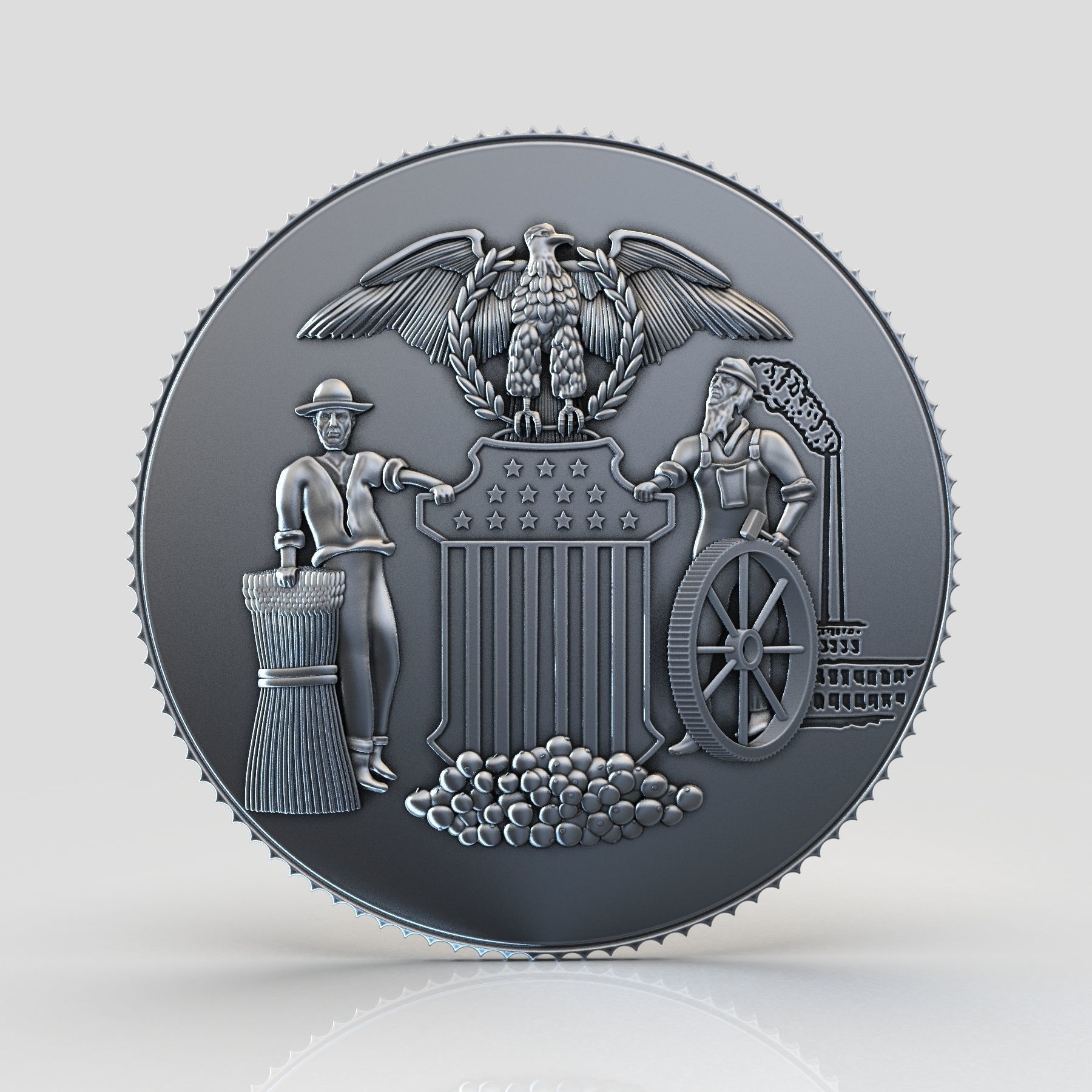 Cortland Seal 3D model 3D printable | CGTrader